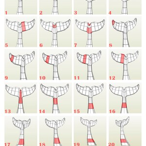 Two Whale Tails Papercraft, Printable PDF Template, Animal Figurine ...