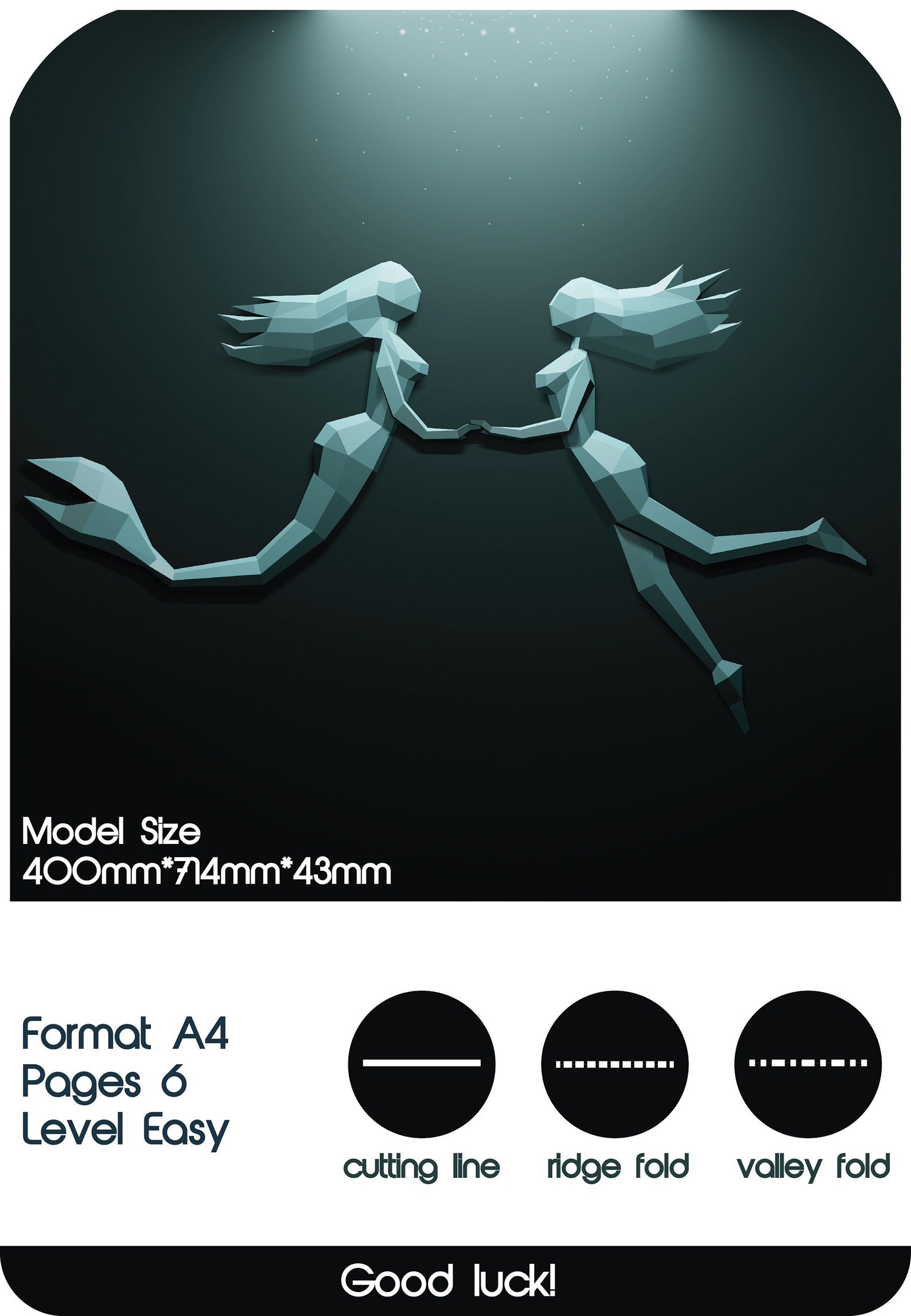 Mermaid and Women Papercraft Wall Sculpture Papercraft Women - Etsy