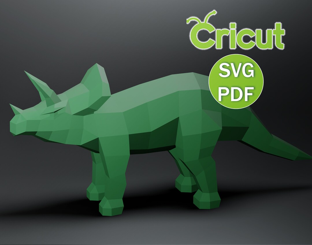 Triceratops Papercraft, Dinosaur Papercraft Sculpture, Triceratops ...