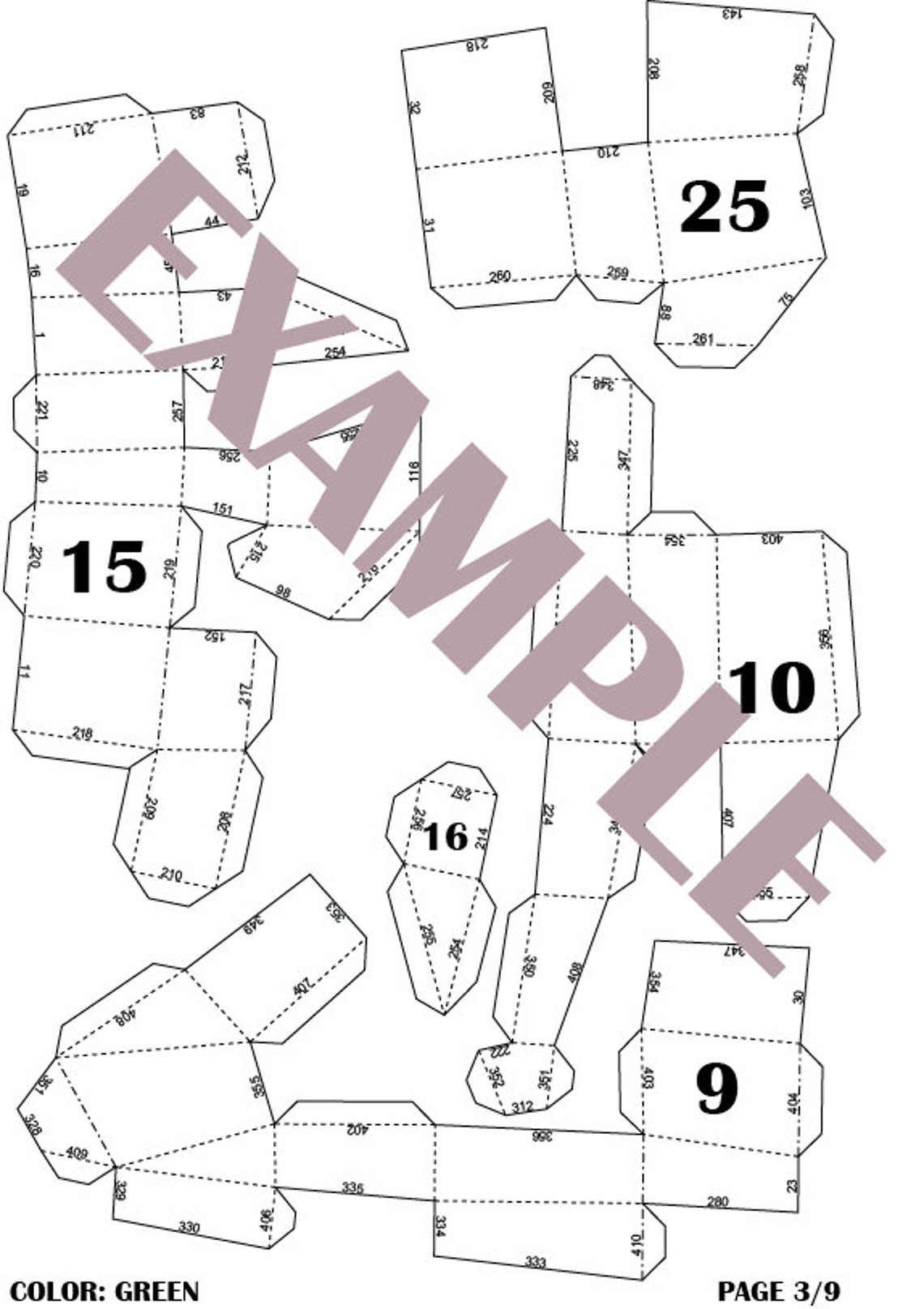 The Little Prince Papercraft Low Poly Little Prince | Etsy