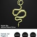 Snake Papercraft Wall, PDF-SVG-DXF, Pepakura, Lowpoly, Low Polygon, 3D ...