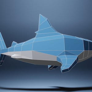 Shark Papercraft Model DIY, PDF,SVG, Download and Make Your Own ...