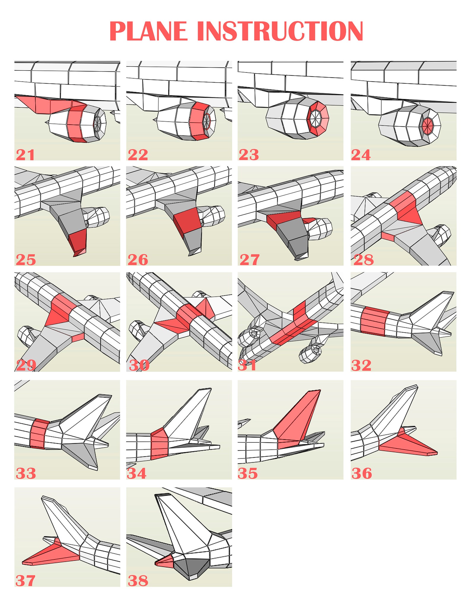 Papercraft Airplane Hanging , PDF SVG, Papercraft Low Poly, Paper Plane ...