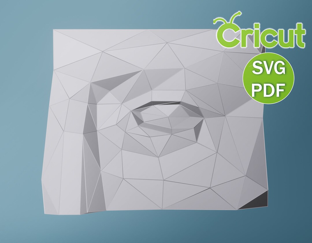 Papercraft David's Eye SVG, PDF + for Cricut Use Papercraft, Cricut ...