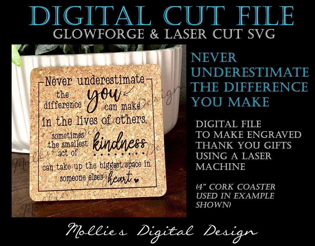 Glowforge SVG File Never Underestimate the Different You Make Digital ...