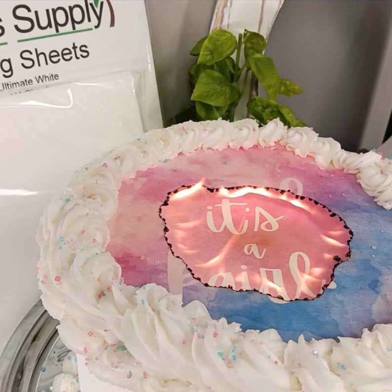 Oasis Supply Burn Away Cake Kit - 12 Icing Sheets and 20 Wafer Paper ...