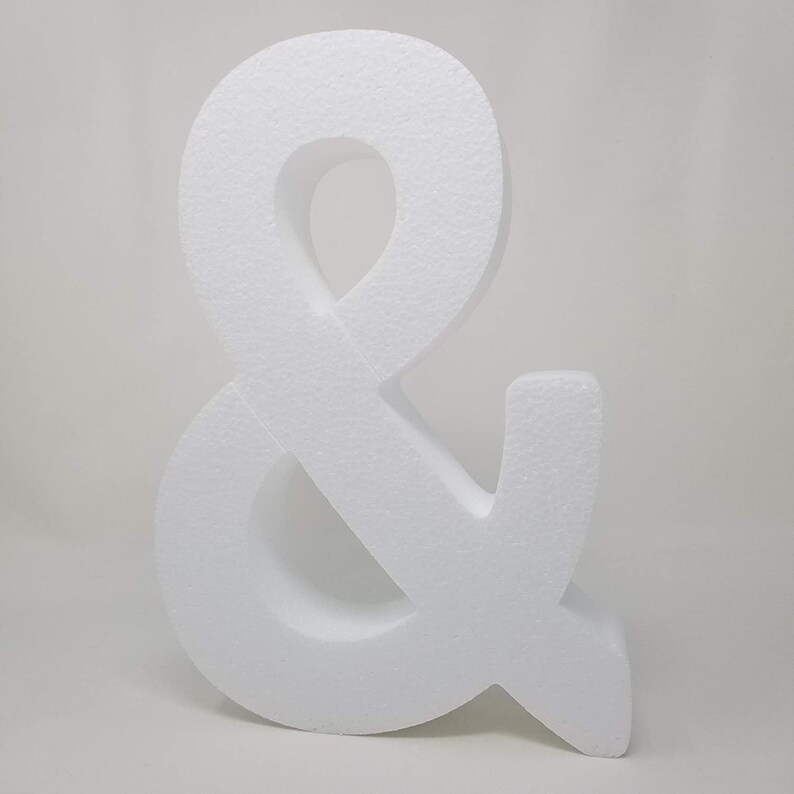 12 High Free Standing EPS Smooth Foam Letters, Number, and Symbols for ...