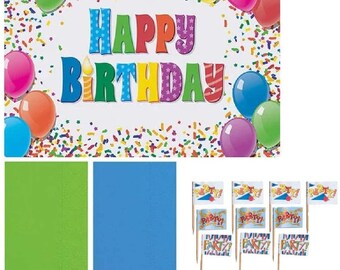 Happy Birthday Placemat | Etsy