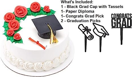 Oasis Supply, Congrats Grad, Graduation Cap/hat Toy Cake Decoration ...