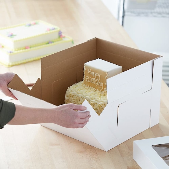 Adjustable Cake/Bakery Transportation Box White | Etsy
