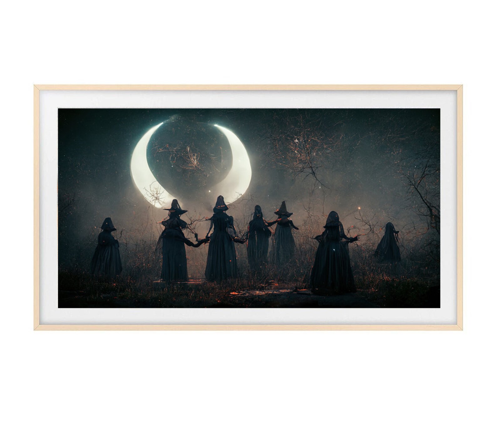 Samsung Frame TV Art Witches, Frame TV Art Coven of Witches, TV Frame ...