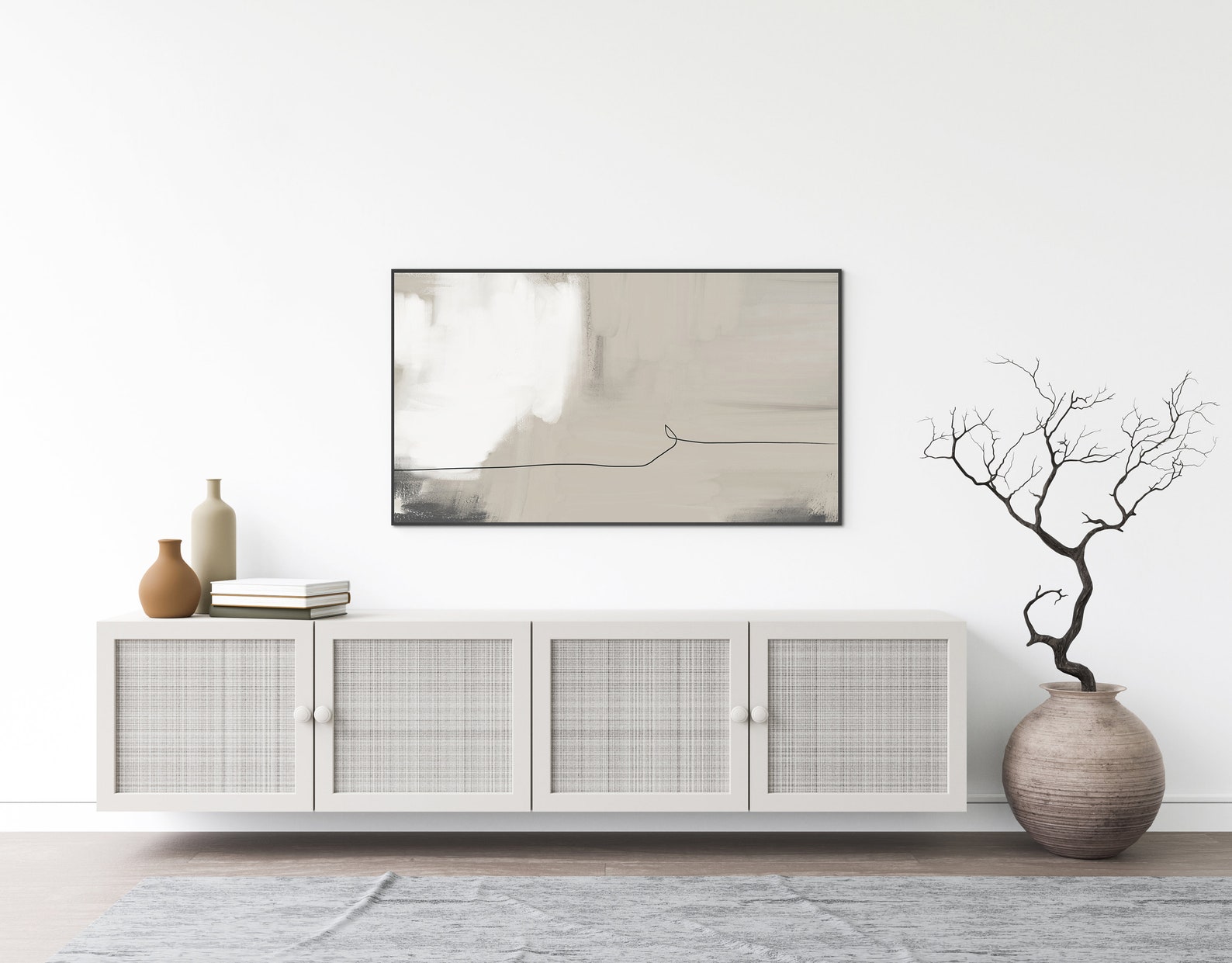 Samsung Frame TV Art Abstract Neutral Tones Frame TV Artwork | Etsy