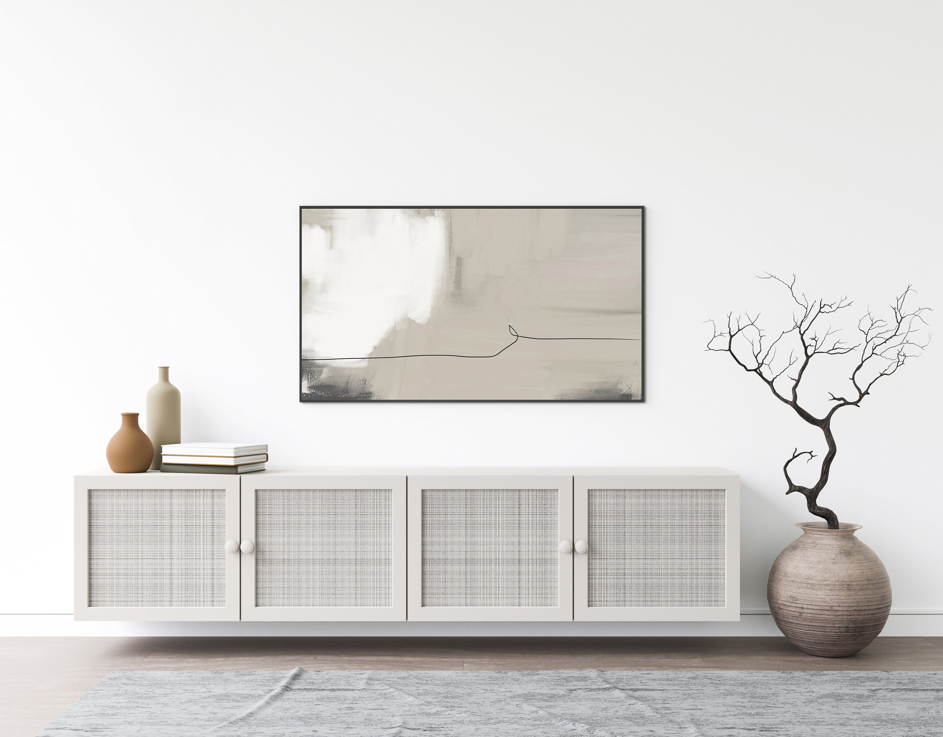 Samsung Frame TV Art Abstract Neutral Tones Frame TV Artwork | Etsy