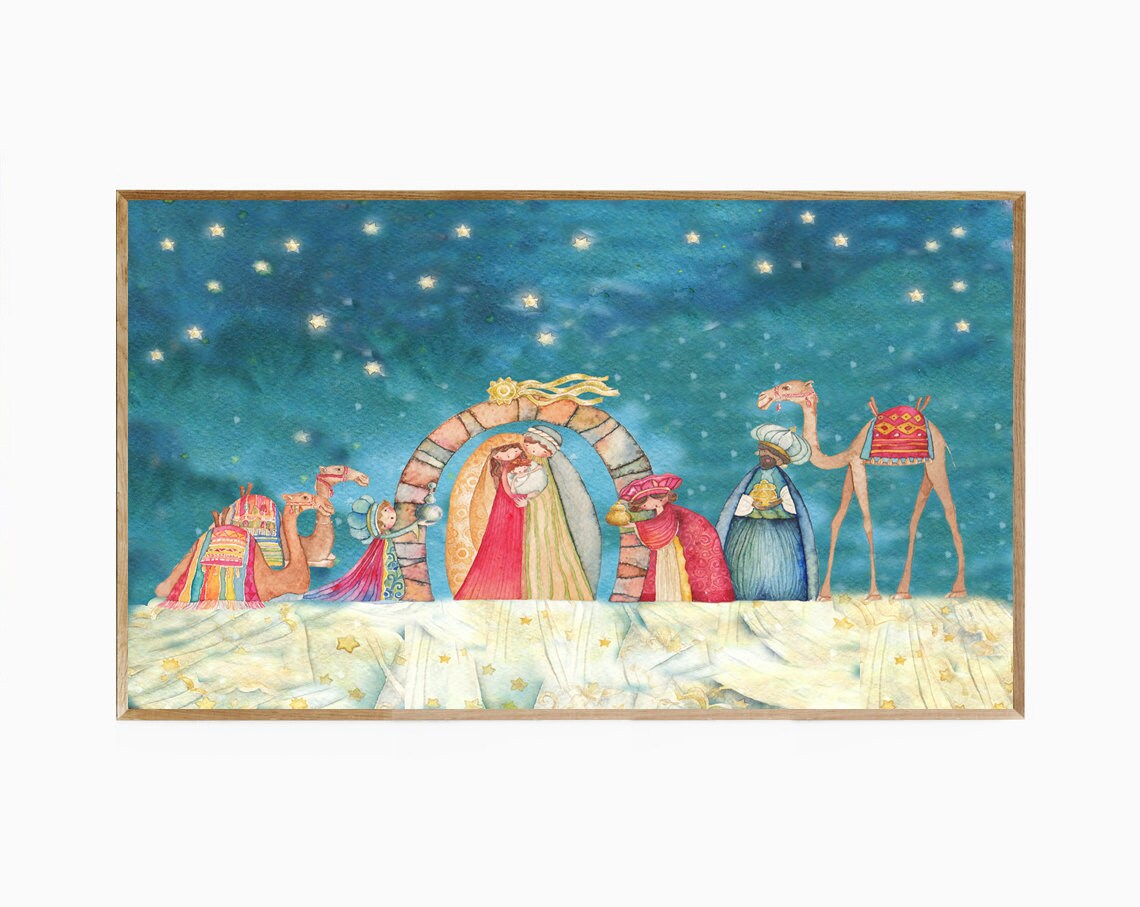 Gari Melchers Prints Nativity Clipart