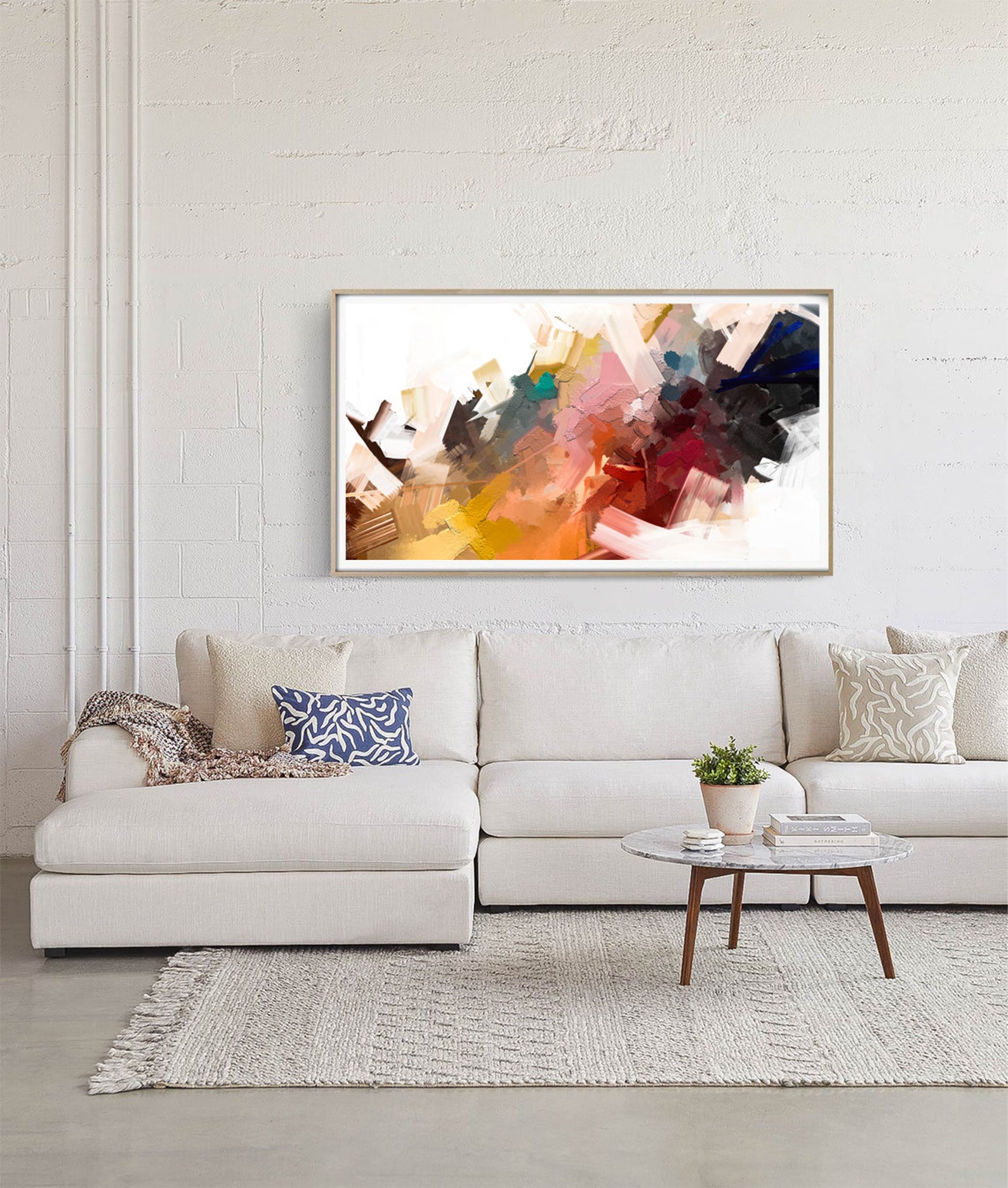 Frame TV Art Abstract Samsung Frame TV Art Modern Frame TV - Etsy