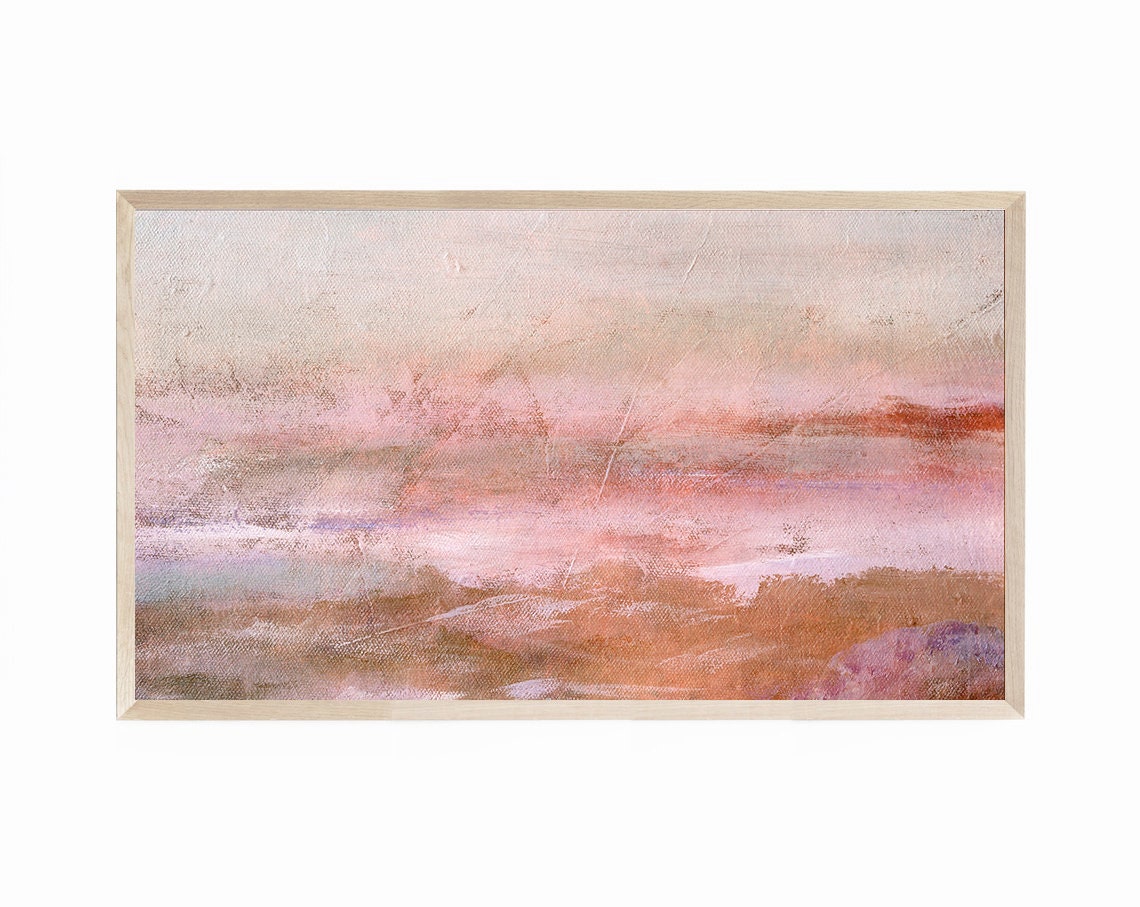 Samsung Frame TV Art Pink Abstract Pink Art for Tv Pink - Etsy