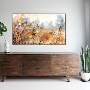 Fall TV Art, Samsung Frame TV Art Fall Watercolor, Frame TV Art Fall ...