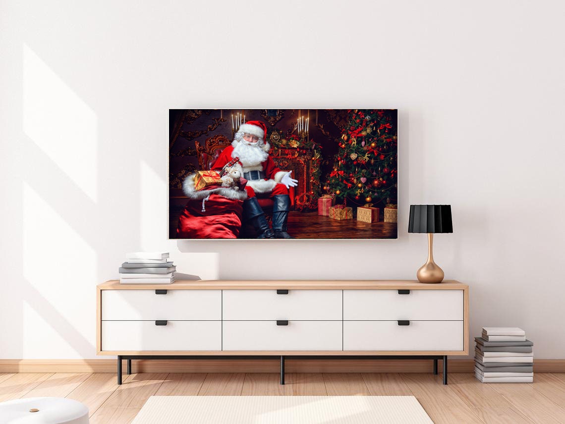 Santa Art for Frame TV Samsung Frame TV Art Santa Frame TV - Etsy