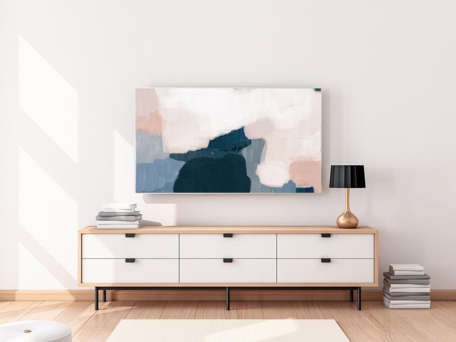 Samsung Frame TV Art Abstract Neutral & Cool Tones Neutral - Etsy