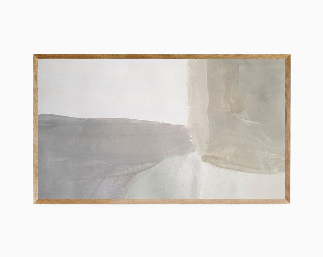 Samsung Frame TV Neutral Abstract Art, Frame TV Artwork Neutral Tones ...