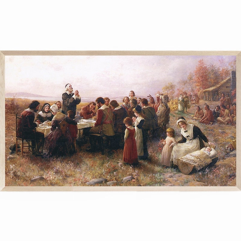 Pilgrims Frame Tv - Etsy