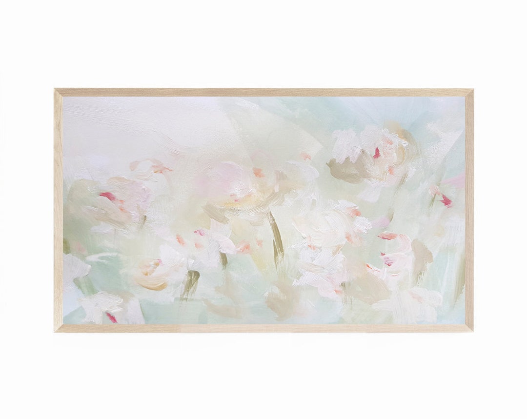 Samsung Frame TV Art Spring, Abstract Botanical Art, Spring Digital TV ...