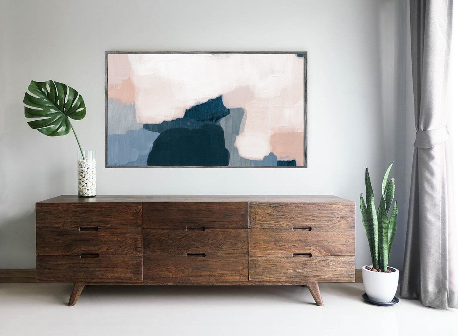 Samsung Frame TV Art Abstract Neutral & Cool Tones Neutral - Etsy