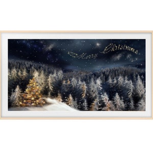 Samsung Frame TV Art Winter Wonderland, Frame TV Art Christmas ...