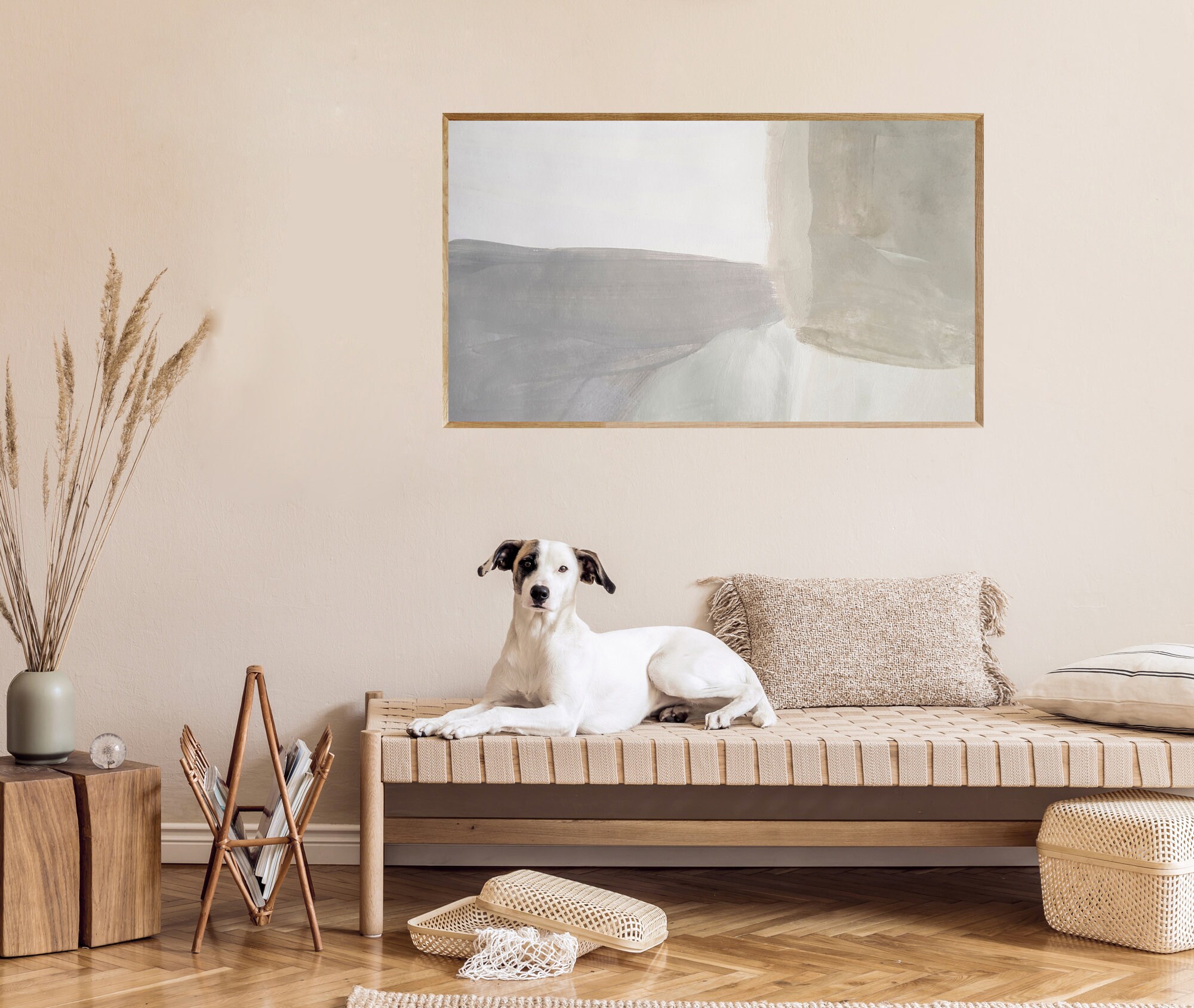 Samsung Frame TV Neutral Abstract Art Frame TV Artwork | Etsy