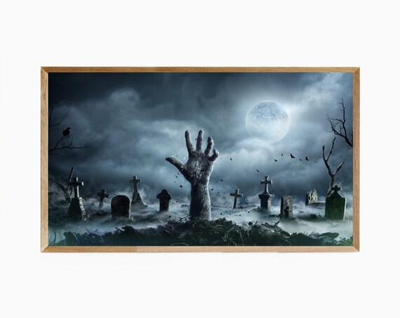 Haunted Cemetery Art