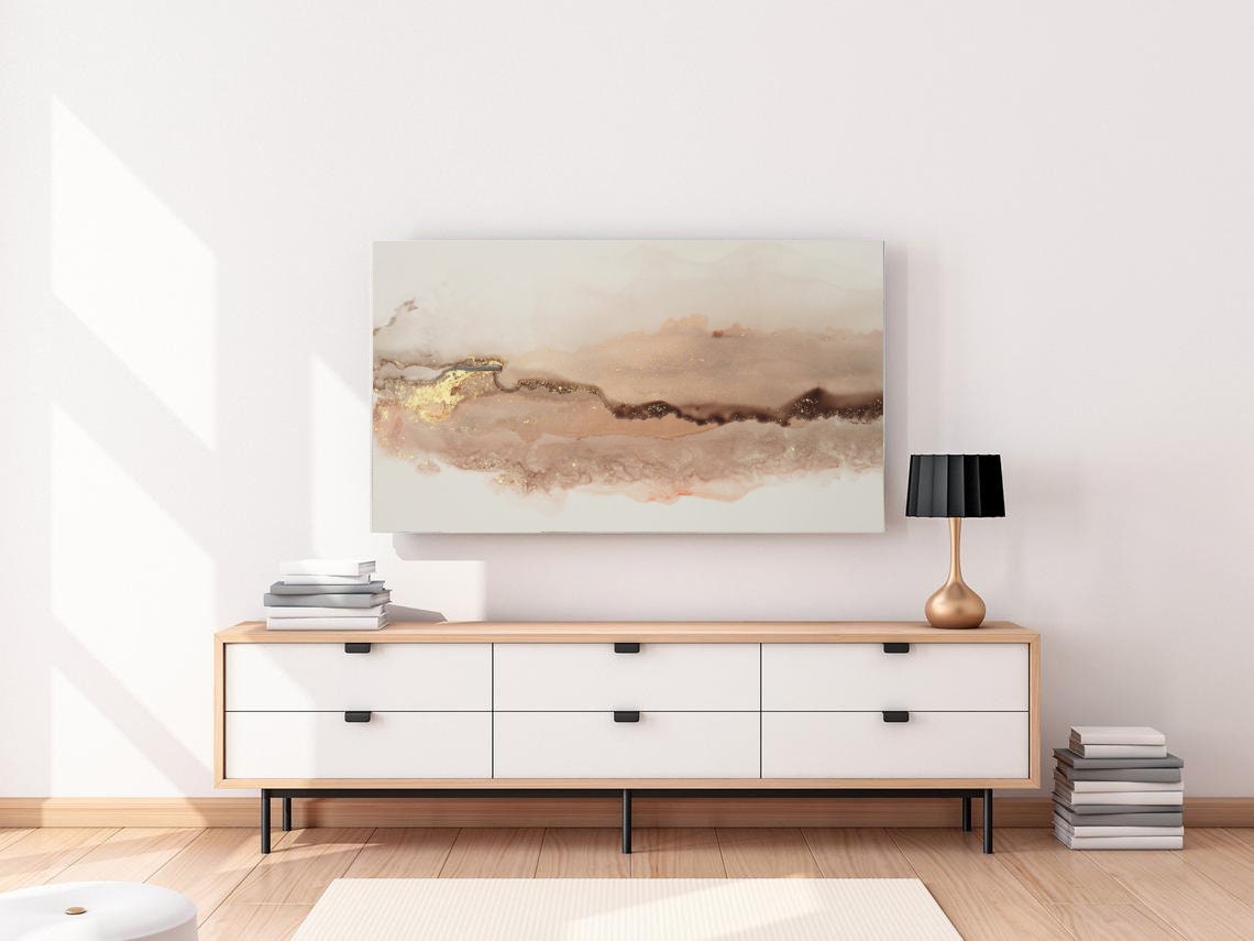 Samsung Frame TV Art Abstract Neutral Earth Tones Samsung | Etsy
