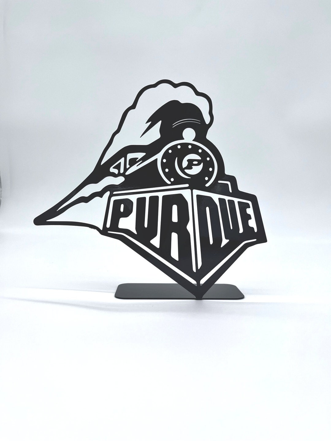 Purdue Boilermaker Train Metal Decor Black Train Sign - Etsy