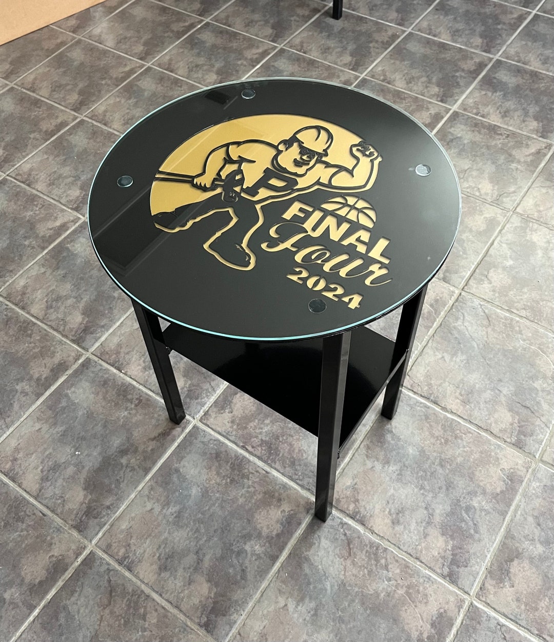 Purdue Basketball Final Four Metal Table - Coffee Table - End Table ...