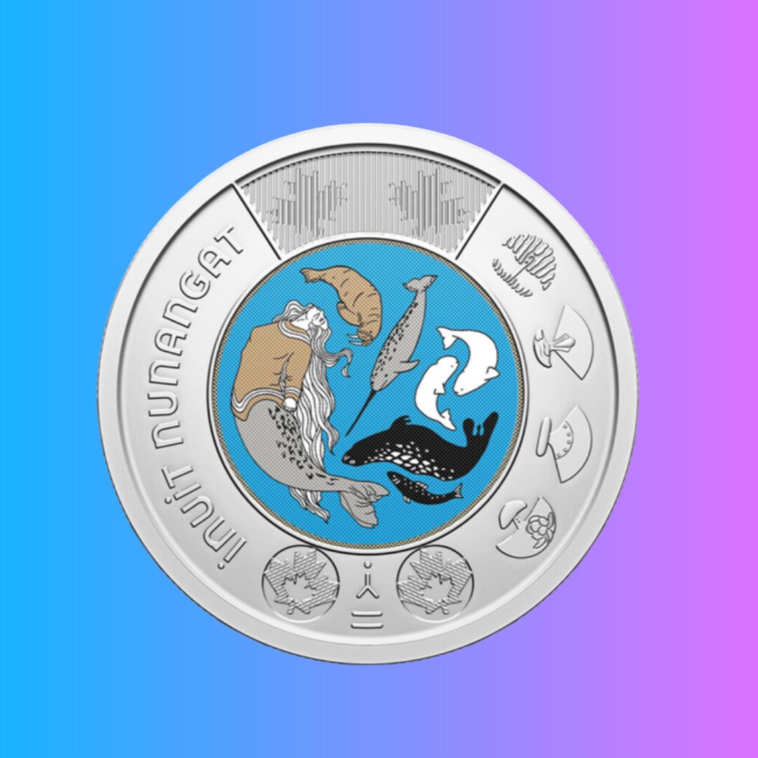 2024 Two Dollar Coin Celebrating Inuit Nunangat Canadian Colourized ...