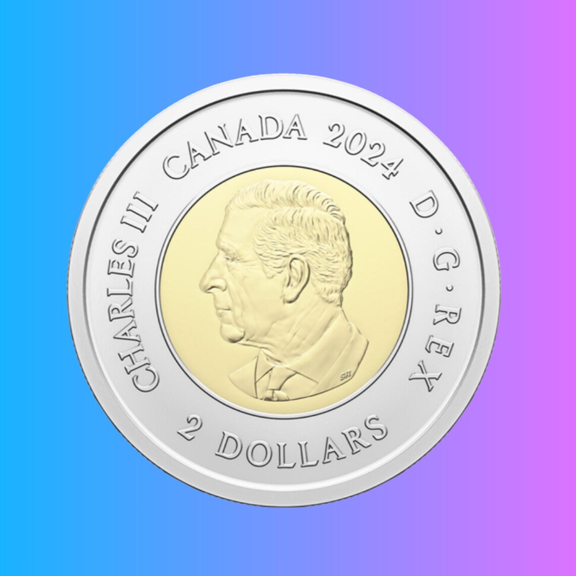 2024 Two Dollar Coin Celebrating Inuit Nunangat Canadian Colourized ...