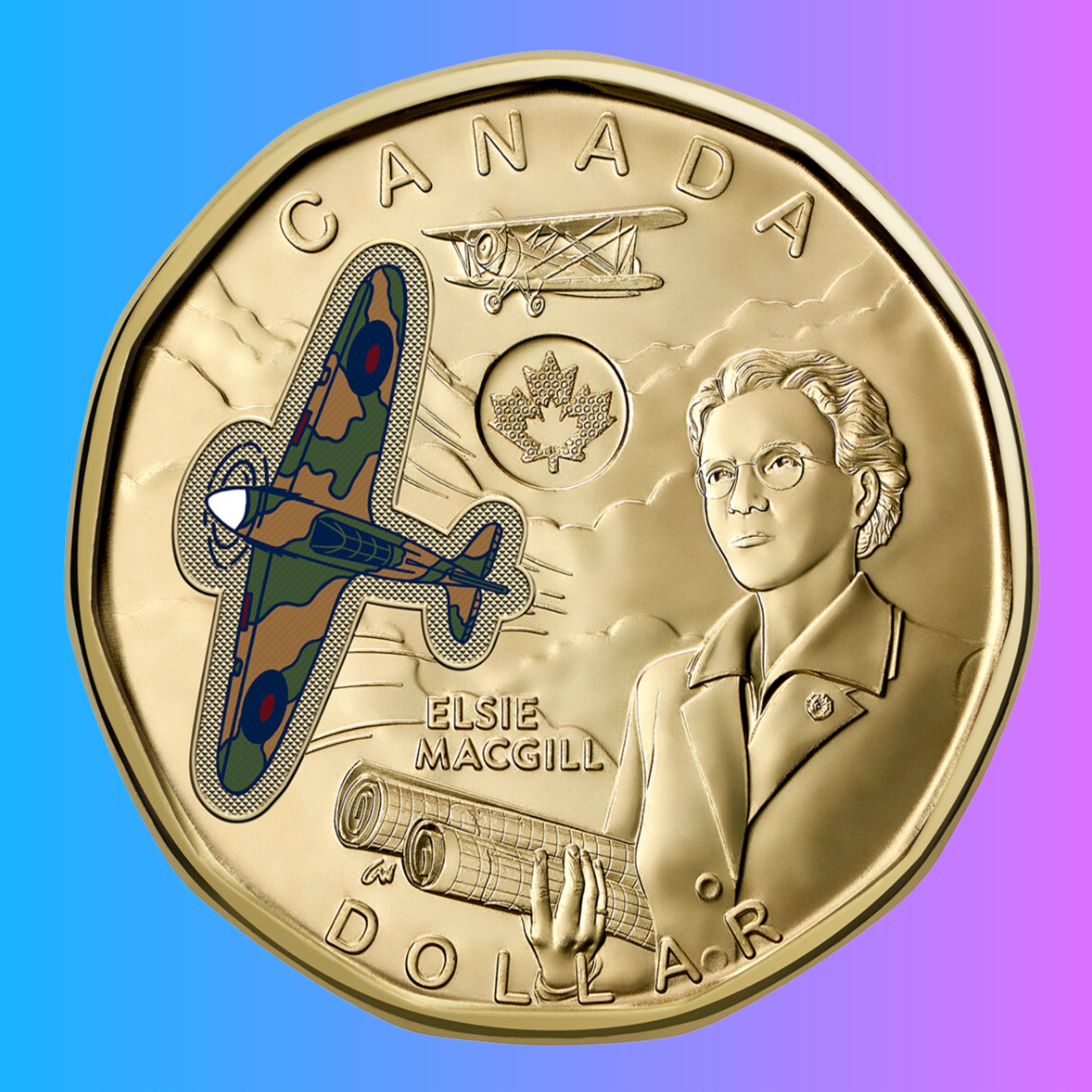 6 Coin Set, Canadian Collectors Gift Set, Coloured Uncirculated Coins ...