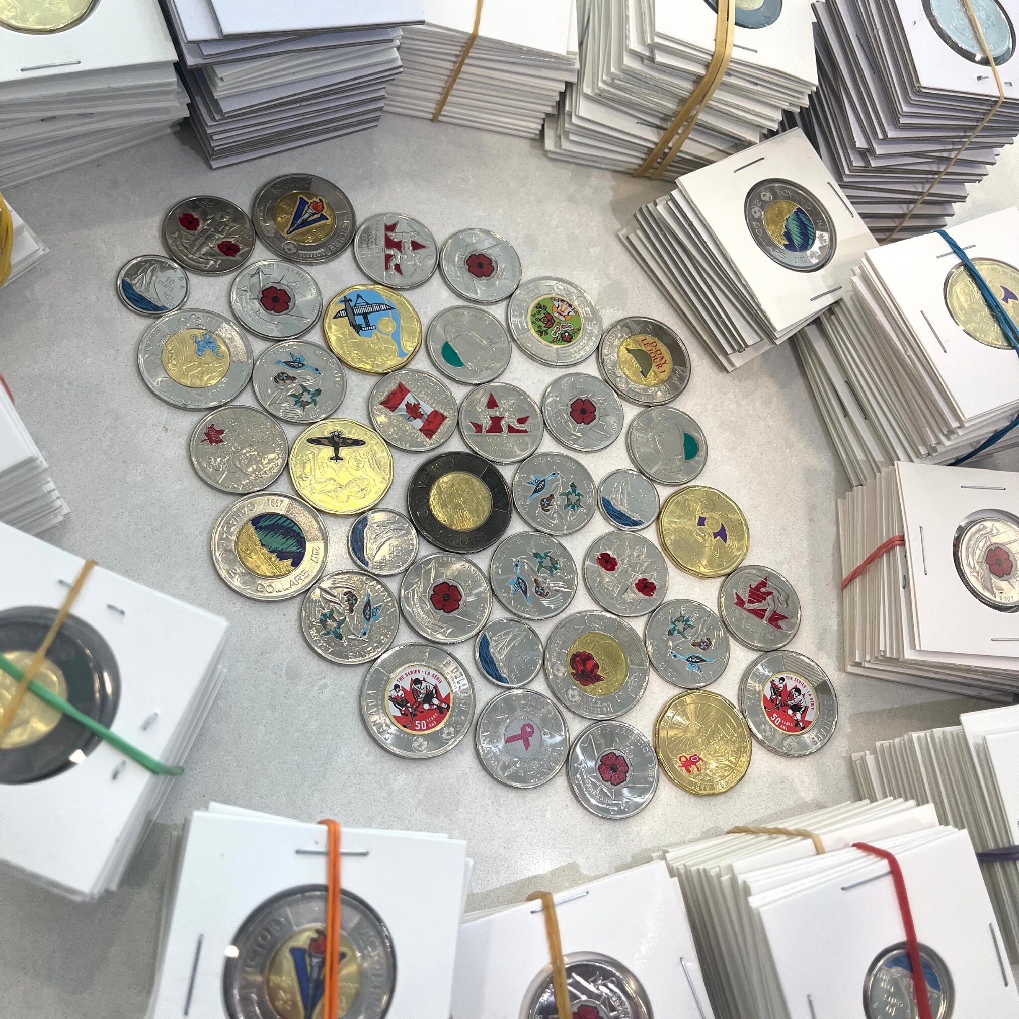 Colored Canadian Coin, Canadian Rare Coins, Random Surprise Mix ...