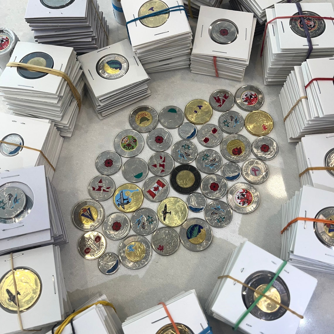 Colored Canadian Coin, Canadian Rare Coins, Random Surprise Mix ...