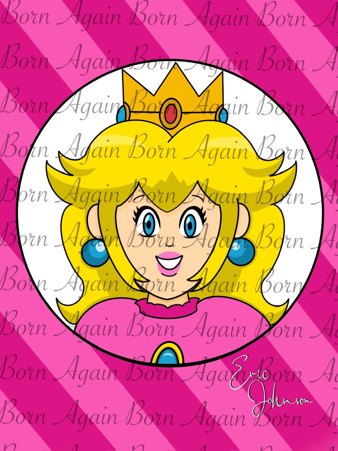 Princess Peach Original Procreate Art Print 8x10 on Photo Paper ...