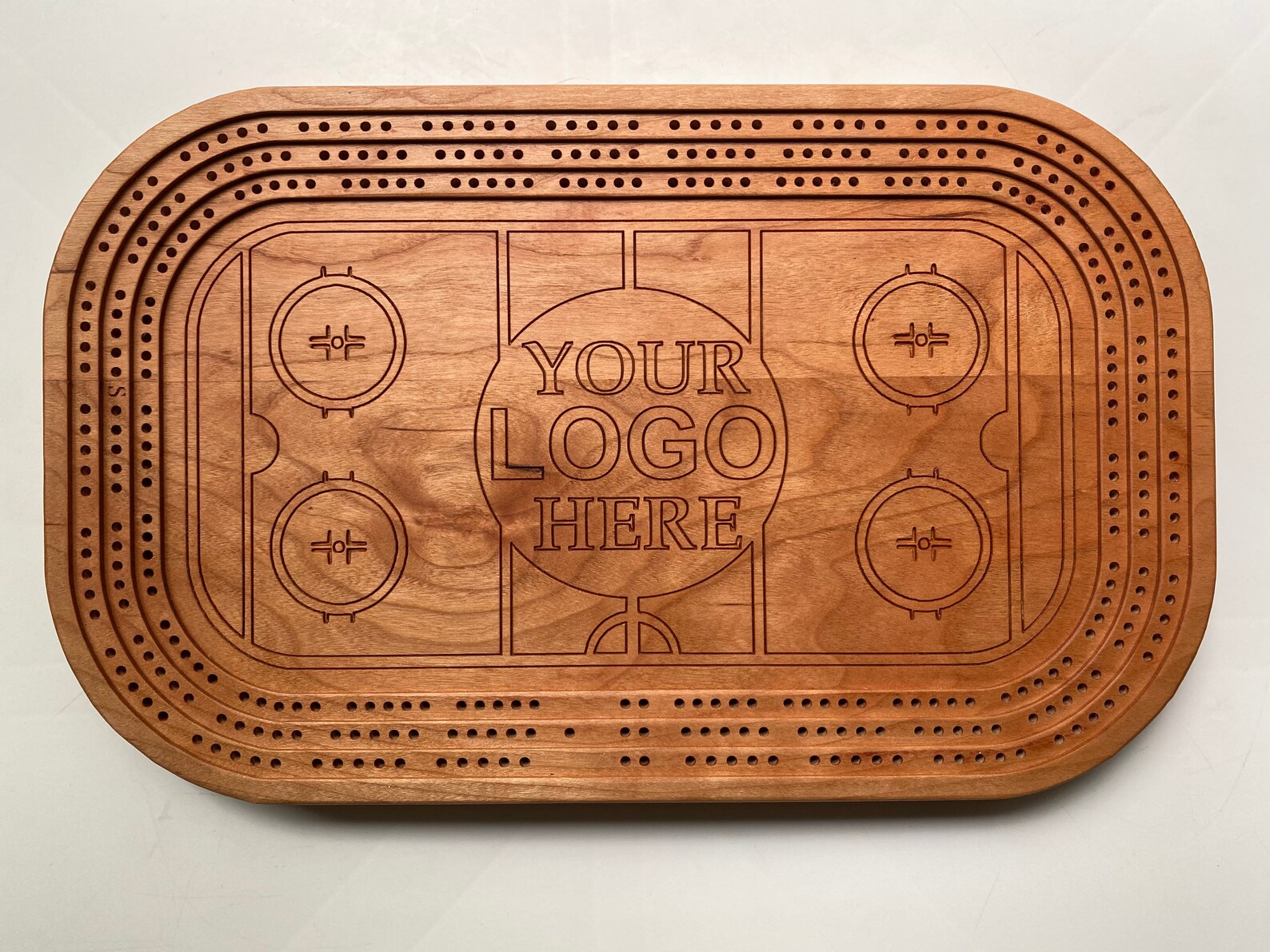 Cribbage Board Hockey Rink Customizable Stadium Style - Etsy