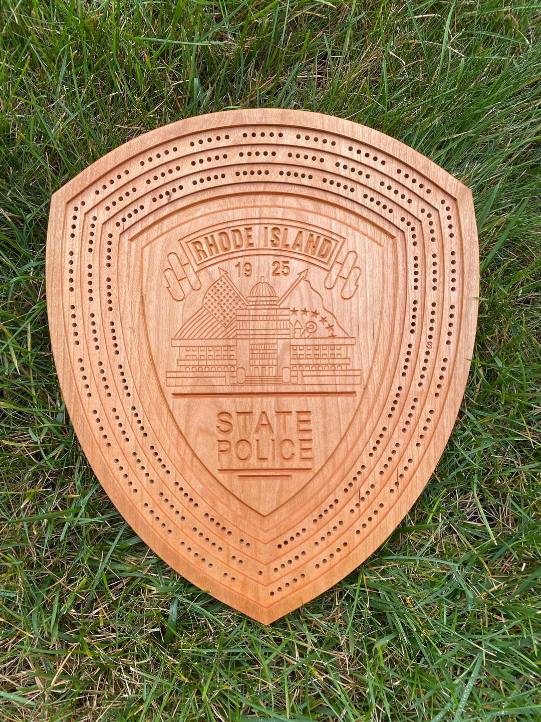 Customizable Police Badge Cribbage Board: Retirement Gift, Birthday ...