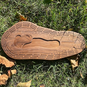 Golf Hole Cribbage Board, Custom, Handmade, Hardwood, Great Gift ...