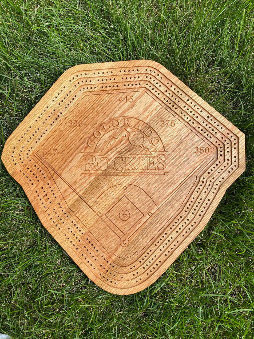 Coors Field Baseball Cribbage Board, Colorado Rockies, Gift, Mother's ...