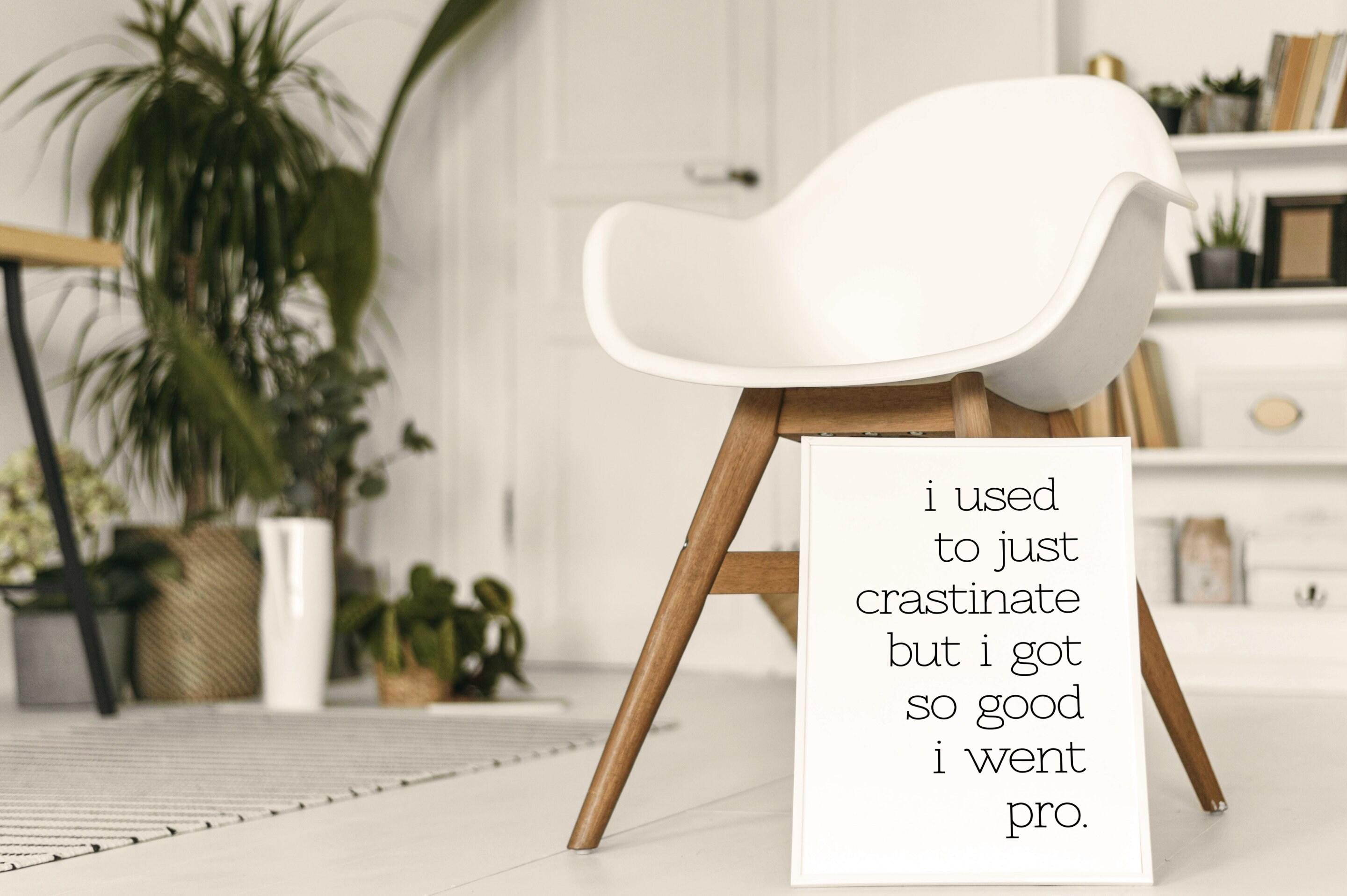 Procrastinate printable wall art digital download sarcastic funny quote ...