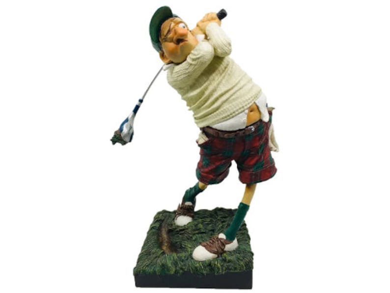 Golf Player Sculpture, Golfer Figurine Golf Player Statue Handmade - Etsy