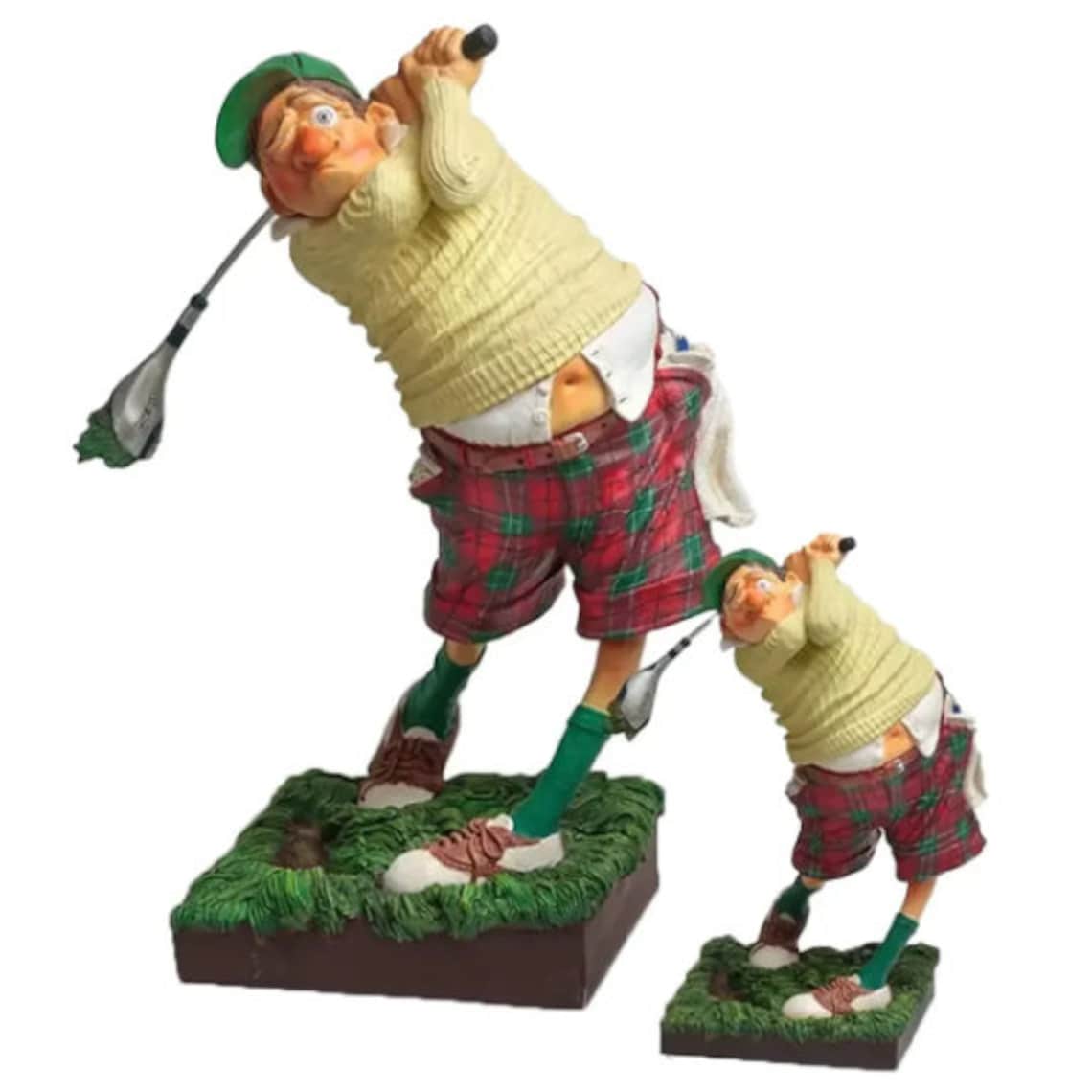 Golf Player Sculpture, Golfer Figurine Golf Player Statue Handmade - Etsy