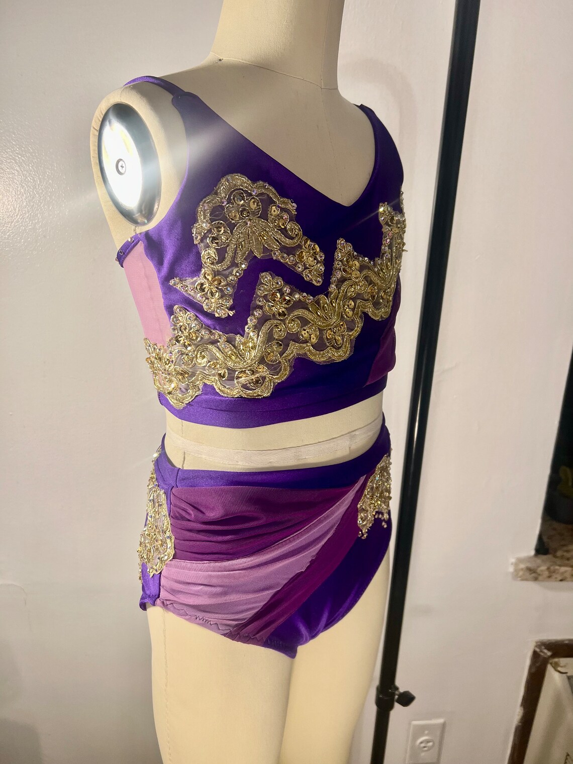 Purple Dance Costume - Etsy