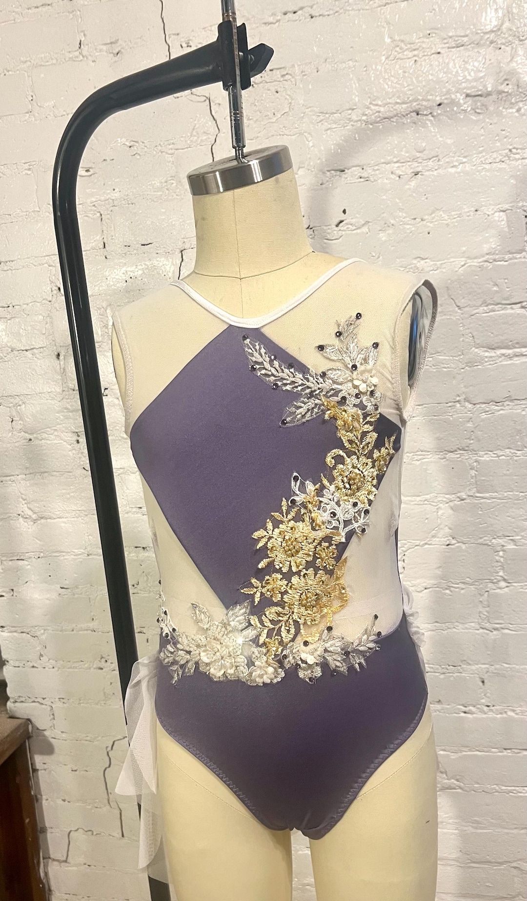 Stunning One of a Kind Purple and White Dance Costume! Perfect for a ...