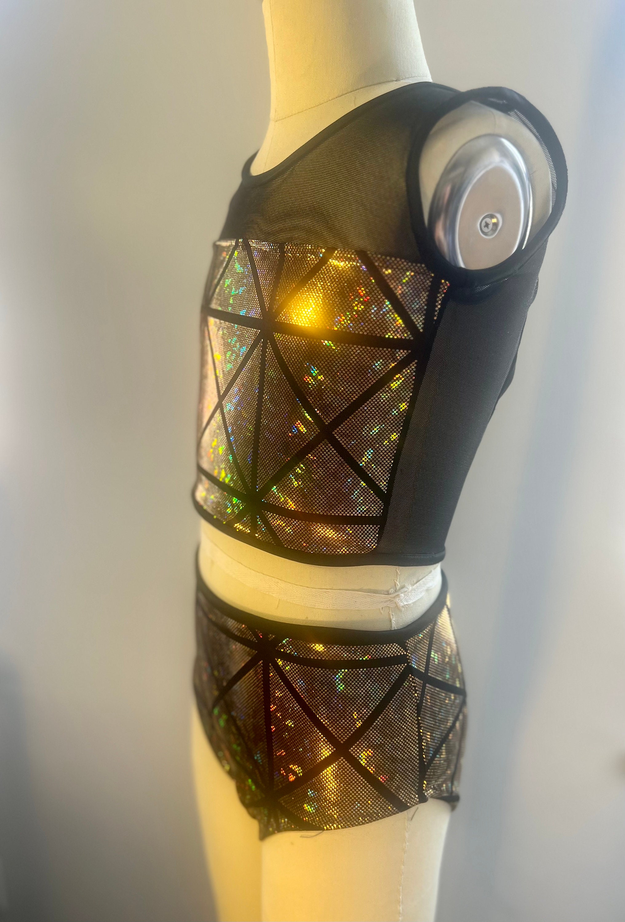 Stunning Gold Custom Two-piece Dance Costume - Etsy