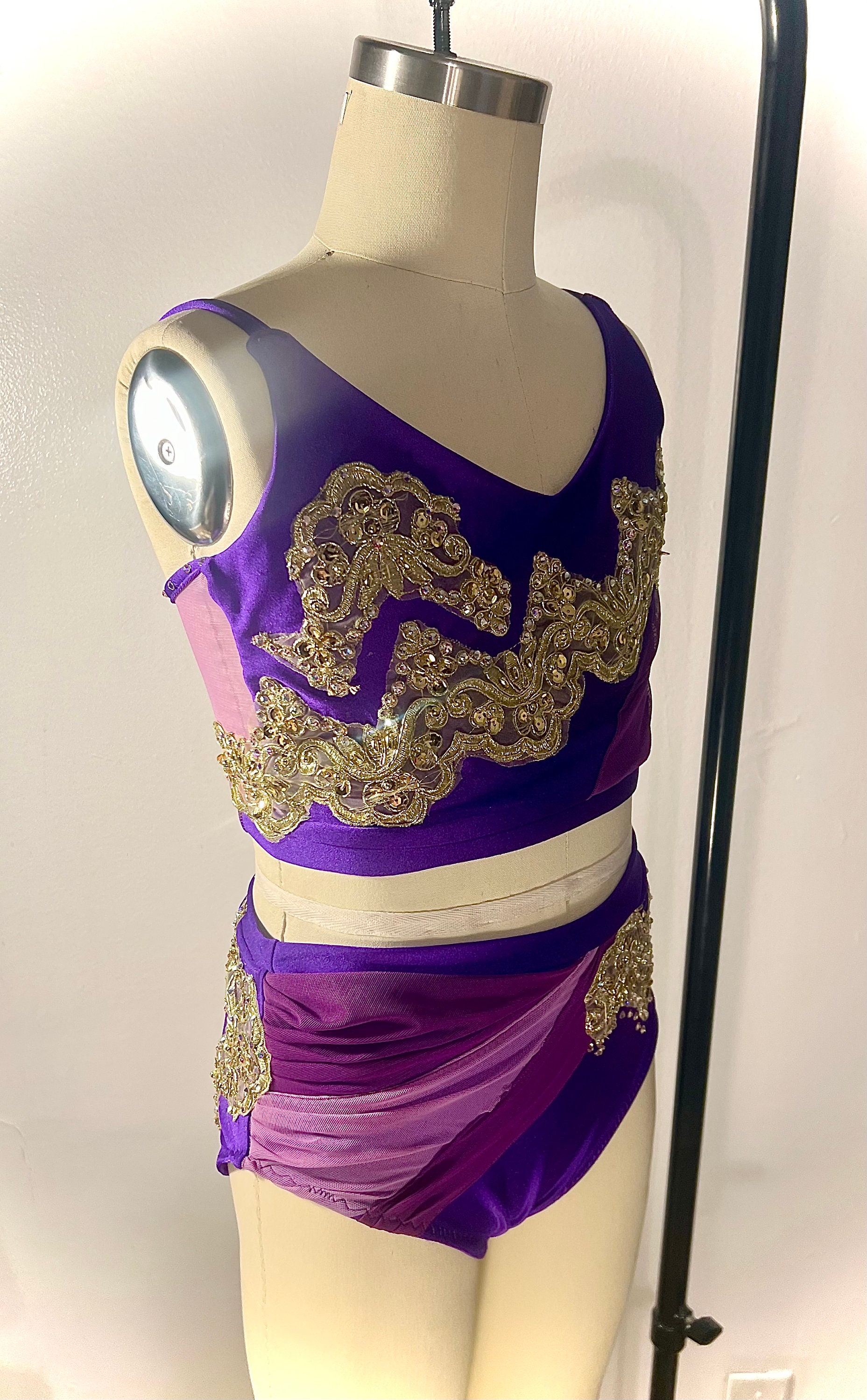 Purple Dance Costume - Etsy